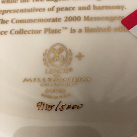Lenox | Accents | Nwt 200 Lenox Collector Plate In Box Titled Messenger ...
